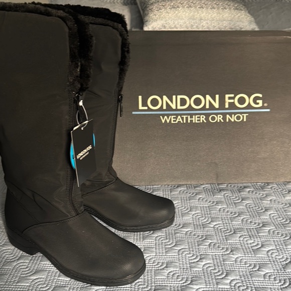 London Fog | Shoes | London Fog Black Winter Rain Boots | Poshmark